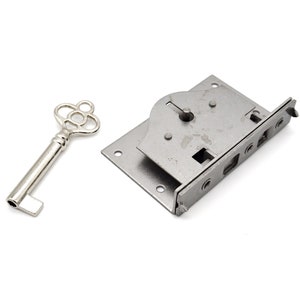 ANTIQUE CHEST LOCK Half Mortise Chest Lock Cabinet Lock - Box Lid Lock ...