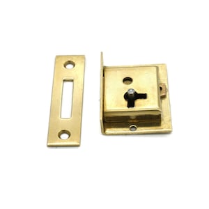 HALF MORTISE Chest Lock Antique Half Mortise Furniture Cabinet Lock for ...
