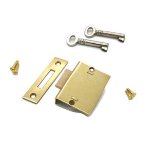 HALF MORTISE Chest Lock Antique Half Mortise Furniture Cabinet Lock for ...