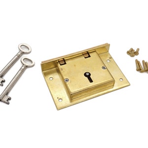 HALF MORTISE X-Large Chest Lock Half Mortise Box Lock Cabinet | Etsy