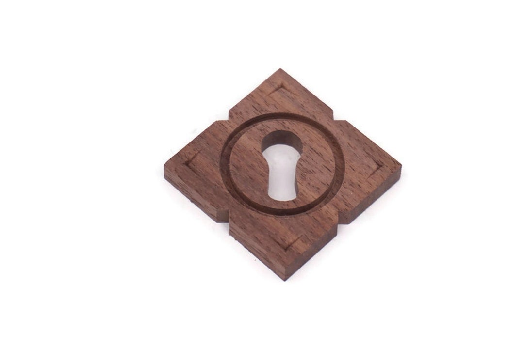 Keyhole Cover Plate Wood Keyhole Cover 1 3/4” Cabinet Keyhole Plate ...