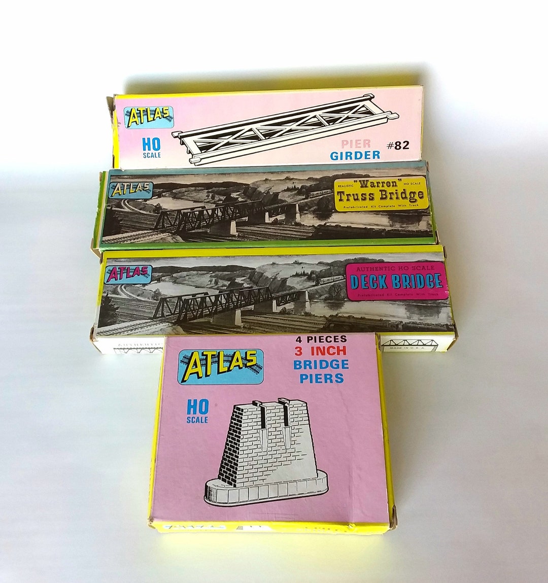 Atlas Warren Truss Bridge Deck Bridge 4 Pier Girders - Etsy Canada