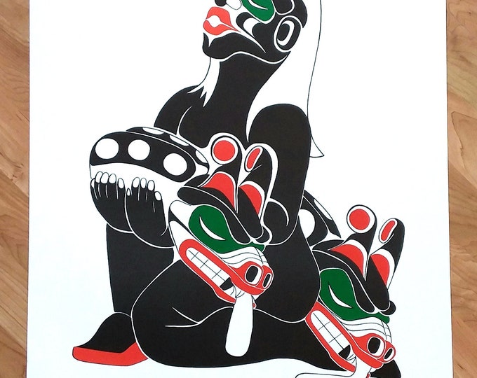 Jackie Traverse " Kookums Universe " Canvas Authentic Indigenous ...