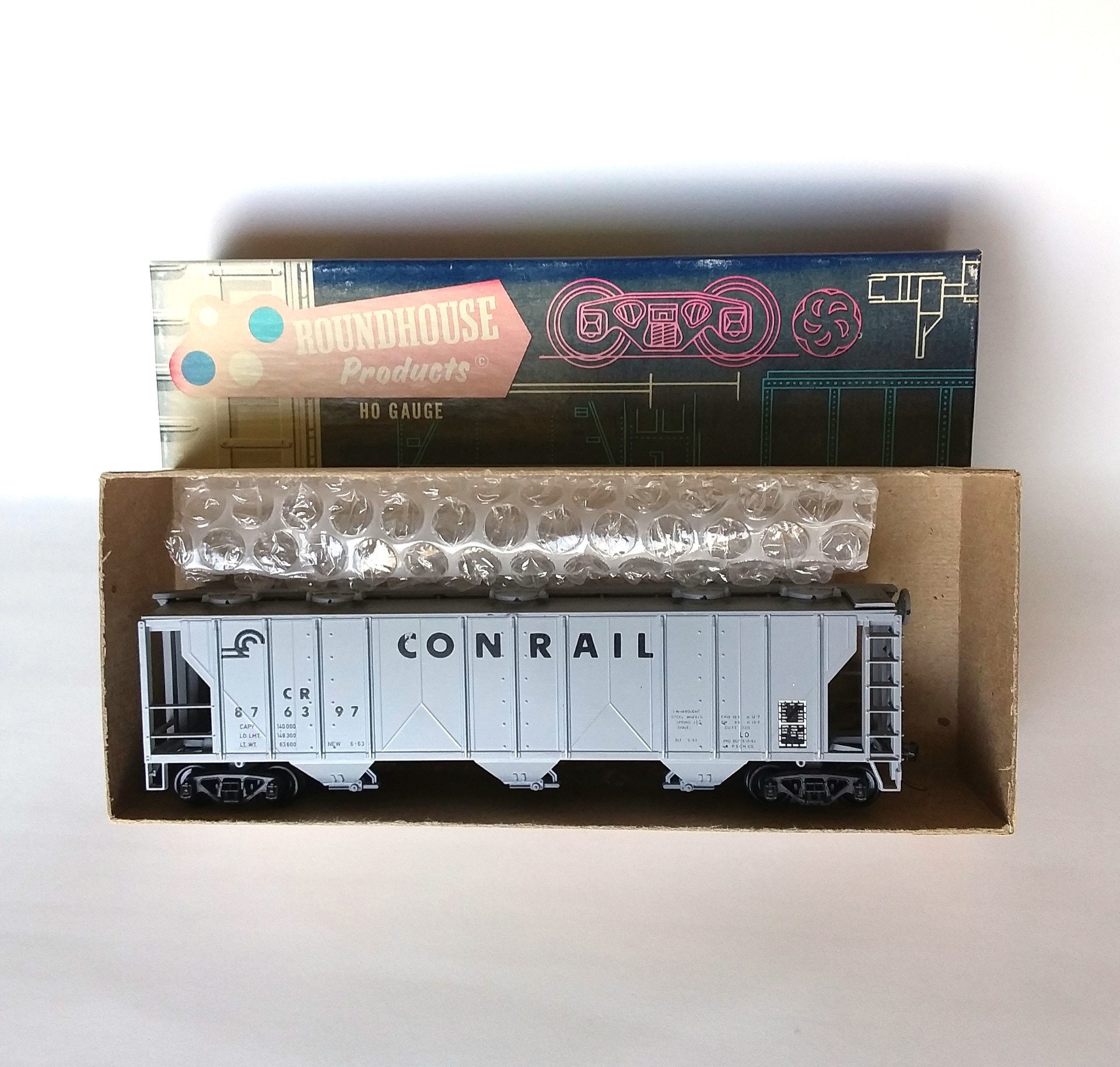 Athearn-roundhouse Conrail Covered Hopper Ho Scale - Etsy