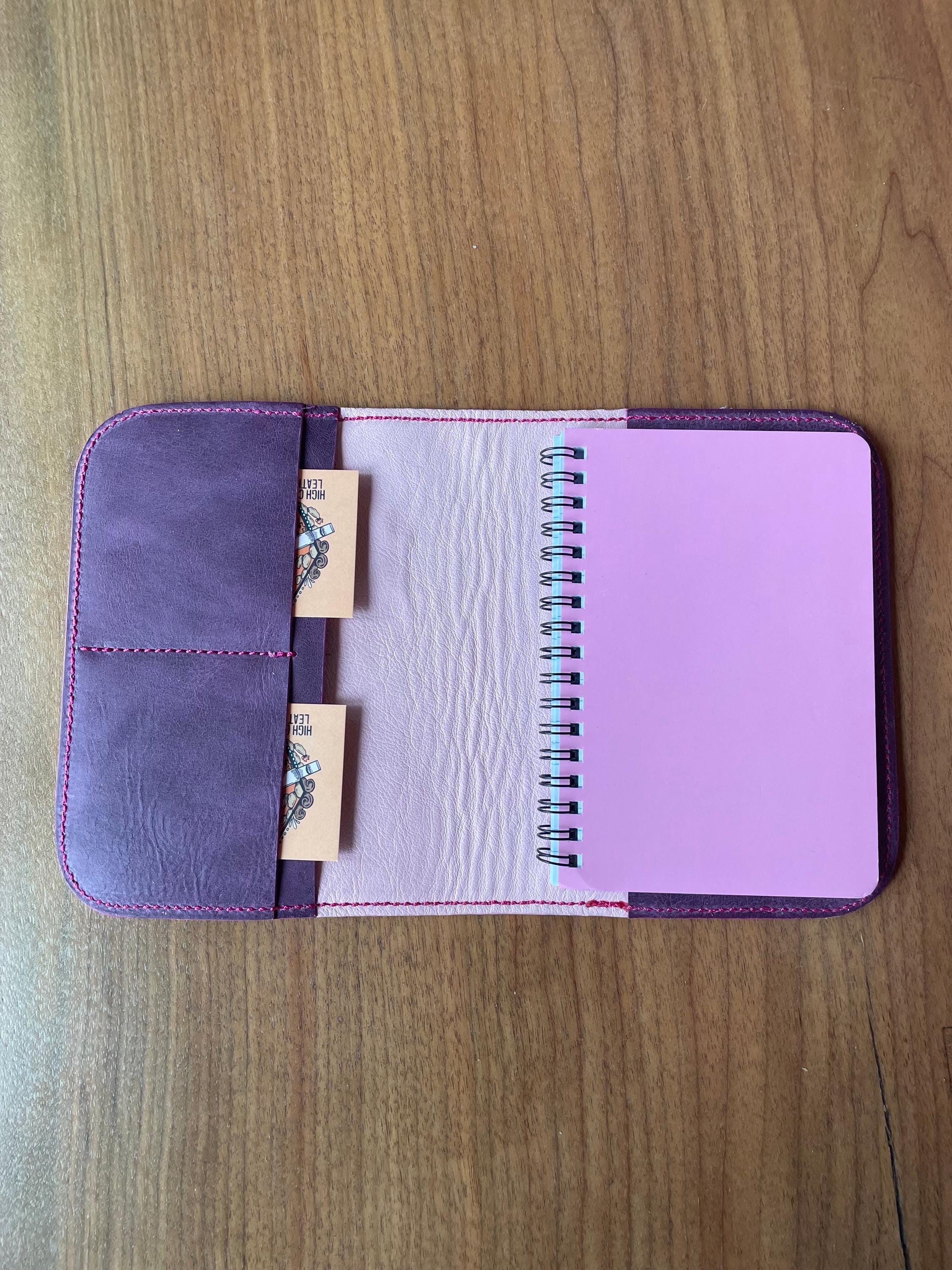 Pink Leather Planner With Embroidery, Western Notebook Cover, Passport ...