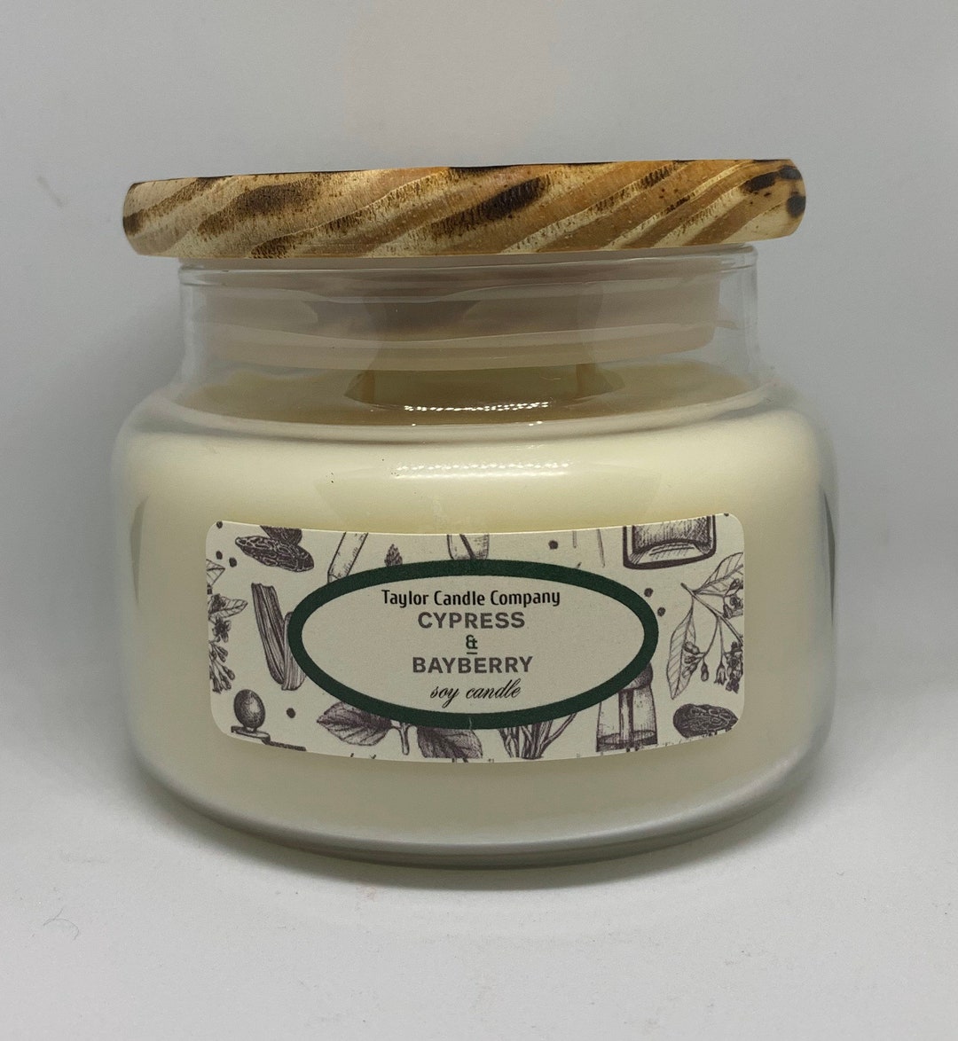 Cypress & Bayberry Candle – Woodsy Winter Scent, Hand-poured Soy Wax ...