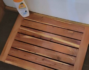 Cedar Bath Mat - Etsy