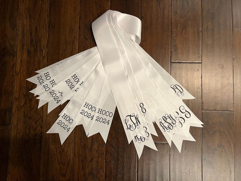 School Bouquet Sash Personalized - Etsy