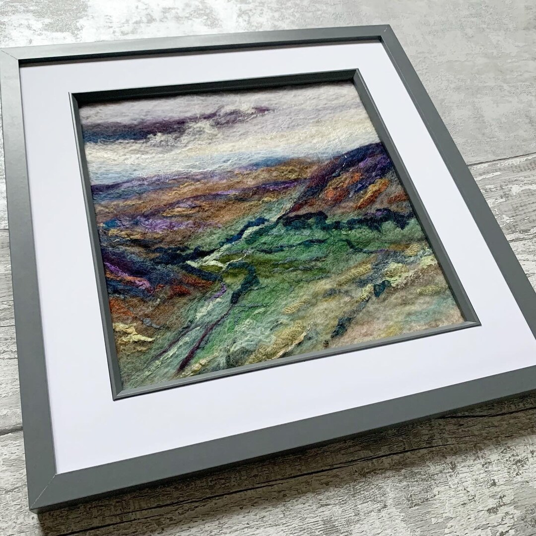 Lake District Felt Art Bowfell - Etsy