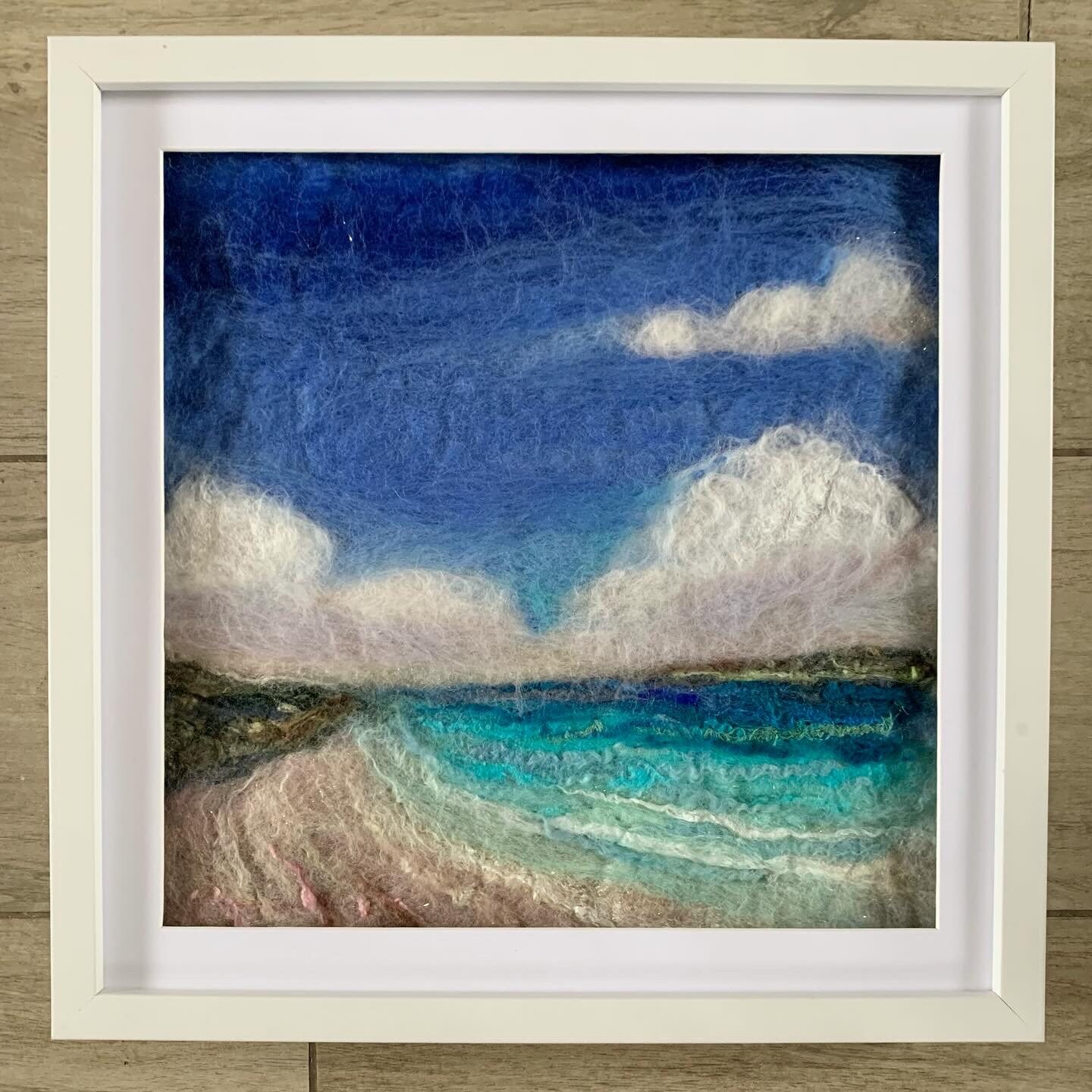 Hebridean Beach Felt Painting Hand Felted Original Art - Etsy