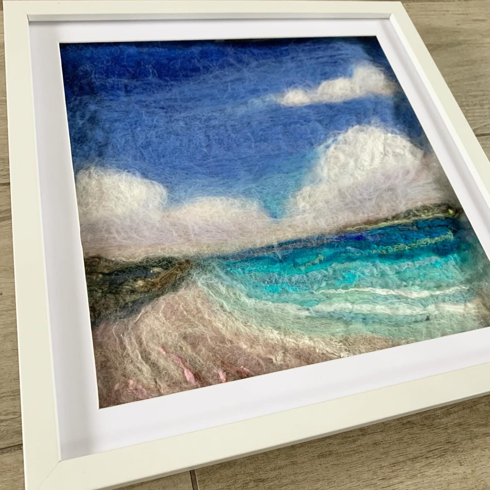 Hebridean Beach Felt Painting Hand Felted Original Art - Etsy