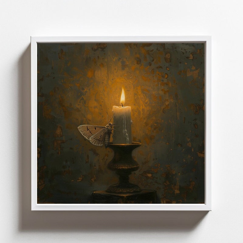Moth to a Flame Print - Etsy