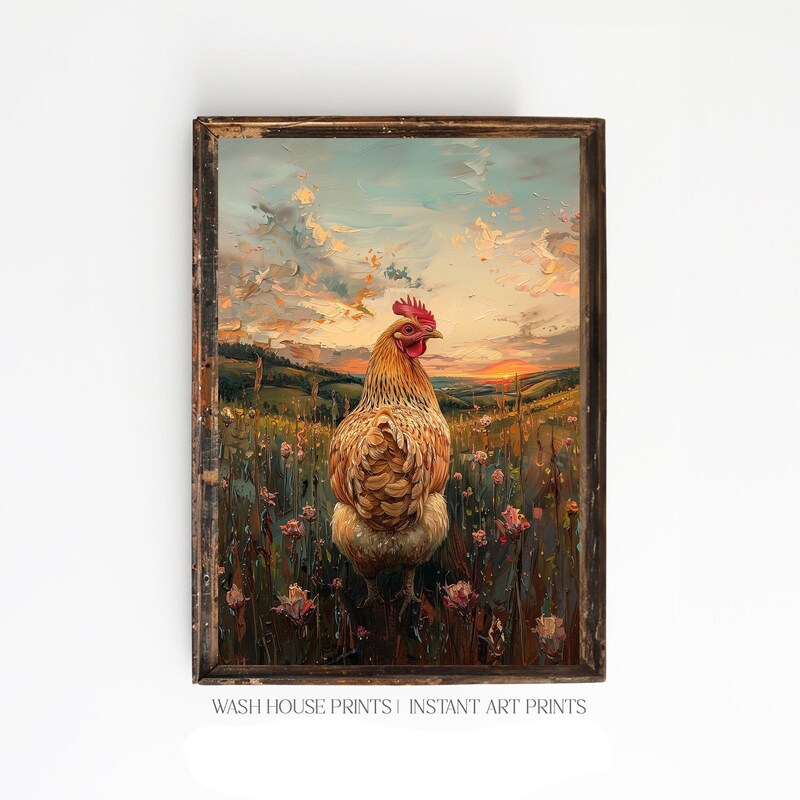 Chicken Print - Etsy
