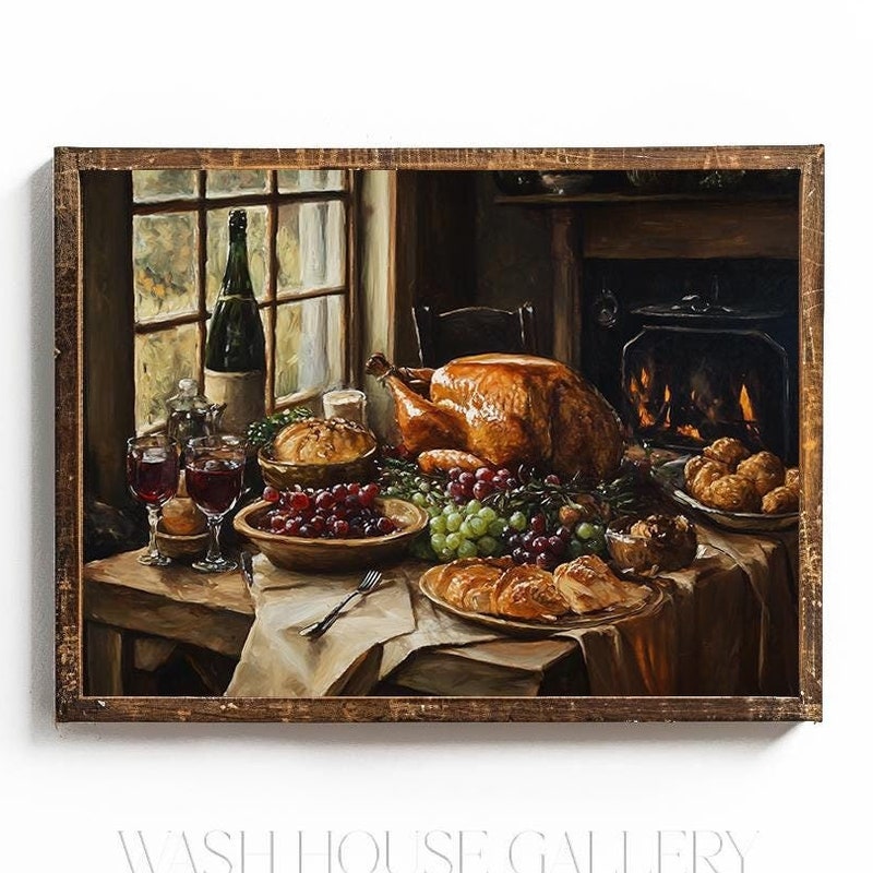 Thanksgiving Paintings - Etsy