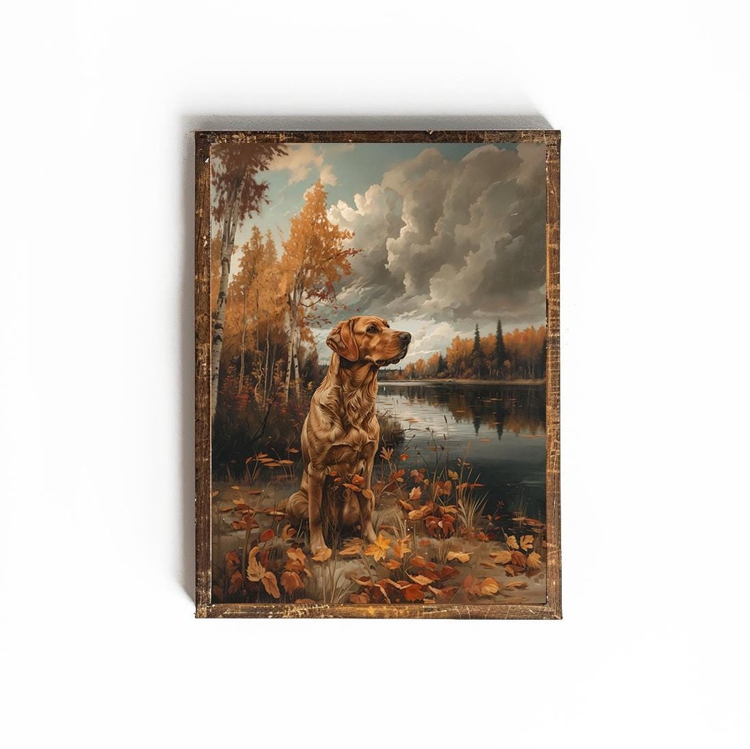 Red Labrador Retriever Printable Red Lab Art Red Fox Labrador Wall Art ...