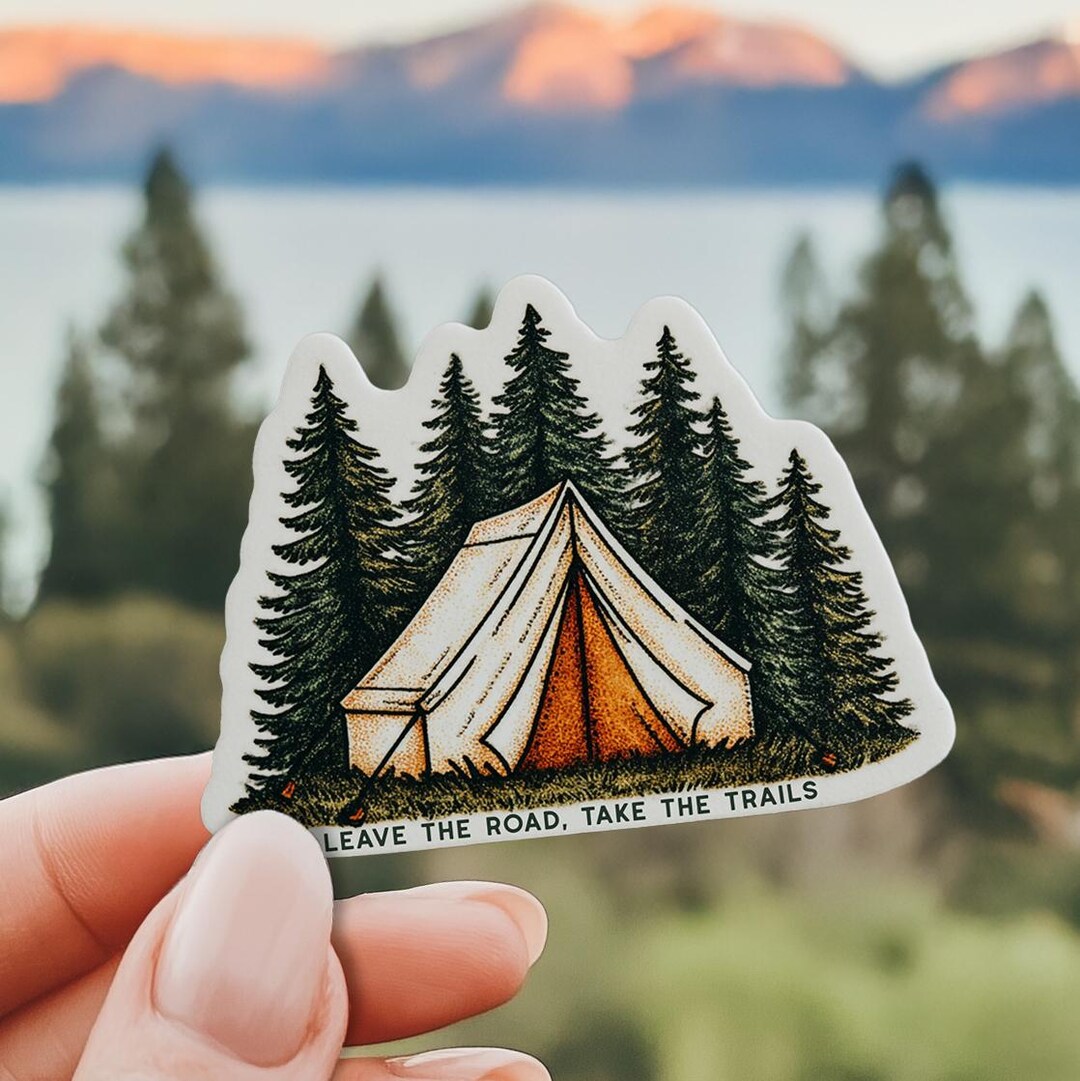 Bulk Stickers Camping Sticker Hiking Sticker Backcountry Sticker Gift ...