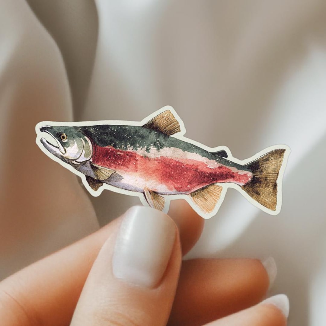 Bulk Stickers Salmon Sticker for Fishing Sticker Fisherman Gift ...