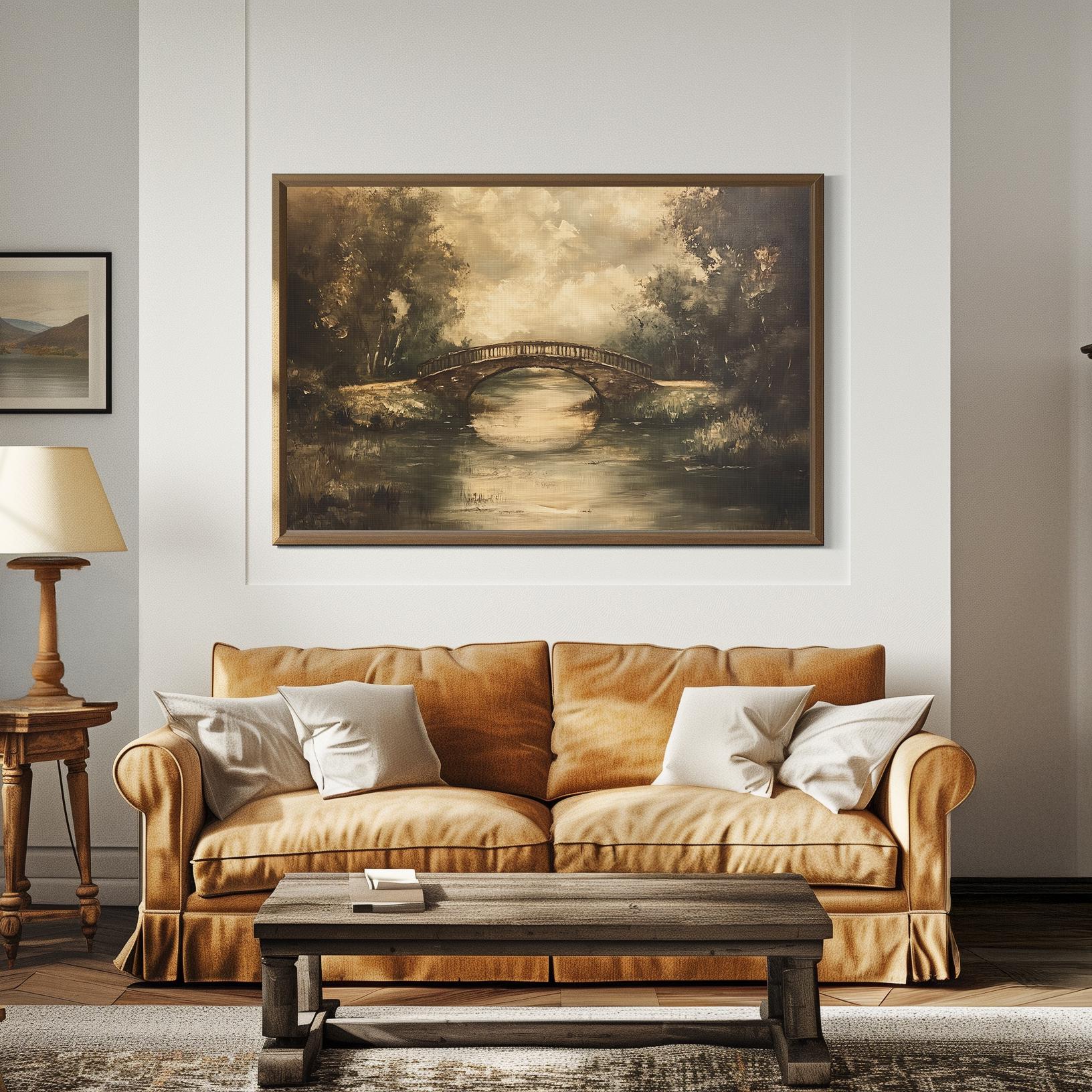 Vintage Bridge Printable Cottagecore Wall Art Dark Academia Decor for ...