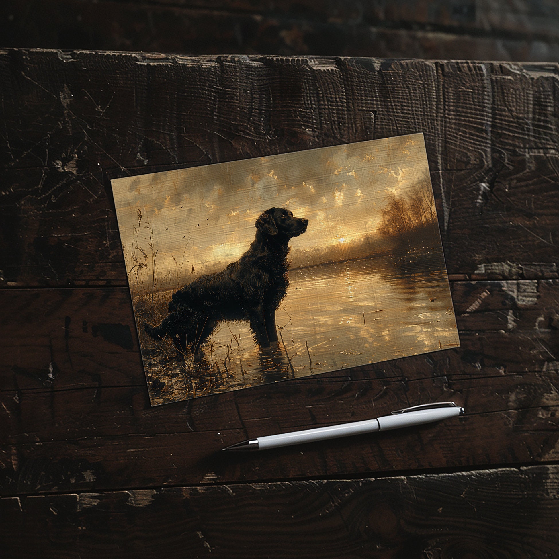 Black Labrador Retriever Art | Duck Hunting Wall Art | Gifts for Duck ...