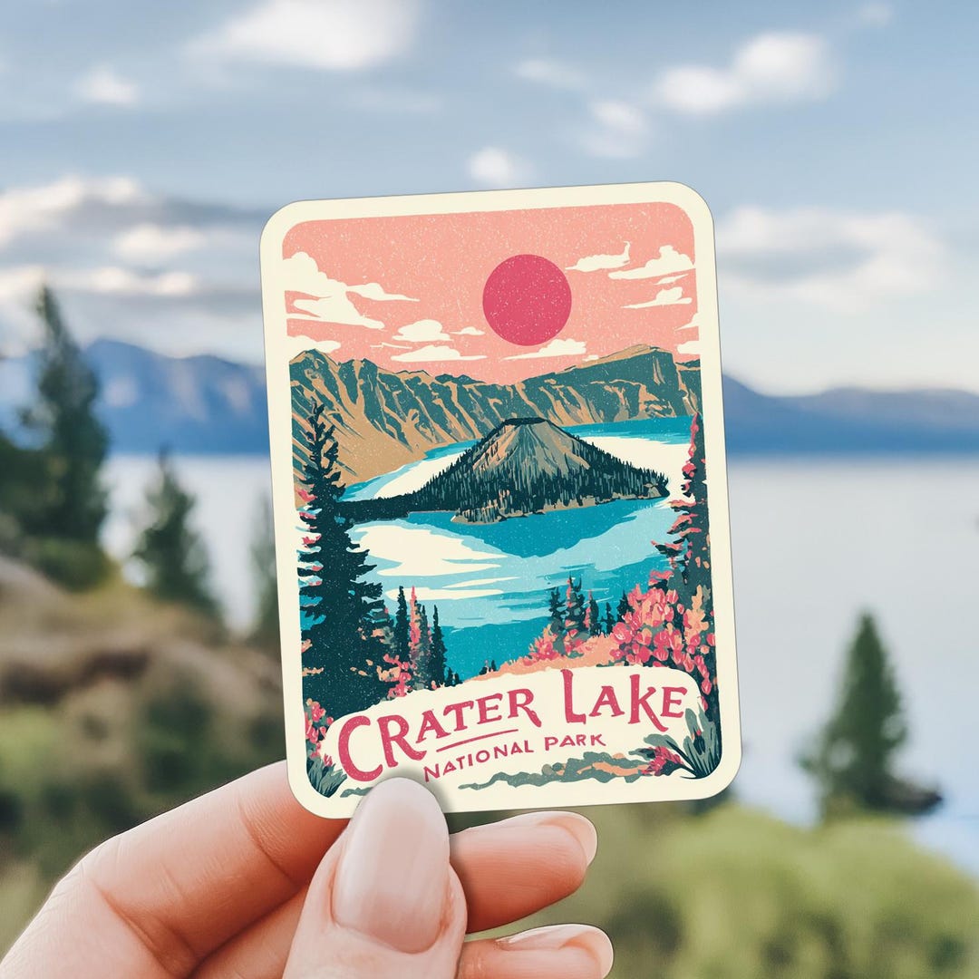 Bulk Stickers Crater Lake National Park Sticker for Oregon Sticker - Etsy