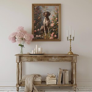 GSP Printable German Shorthaired Pointer Wall Art Vintage Dog Art ...