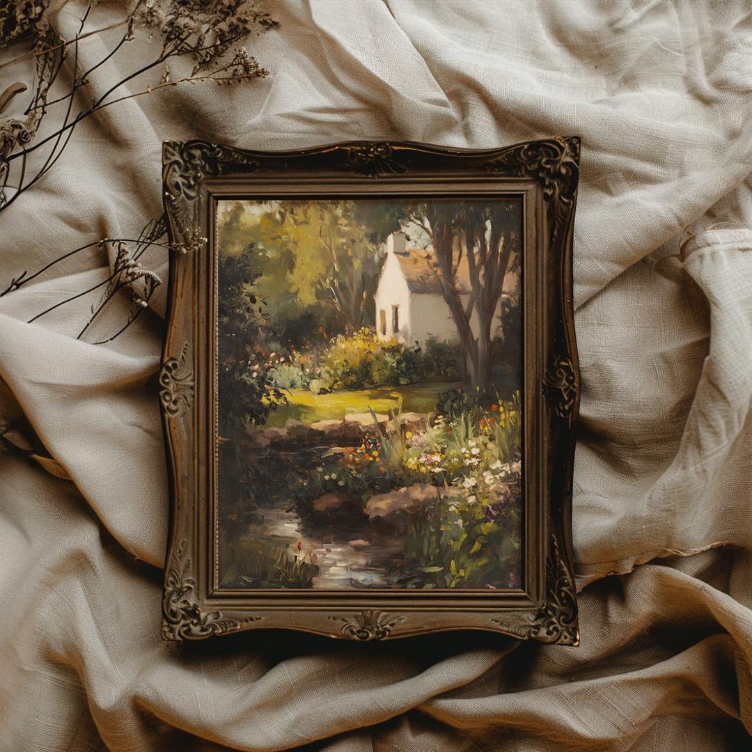 Cottagecore Art Print Vintage Cottage Print Cottagecore Wall Art Spring ...