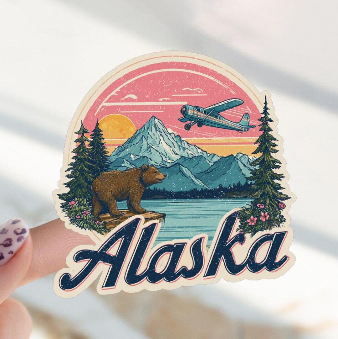 Bulk Stickers Alaska Sticker USA Sticker Travel Stickers Gift for ...