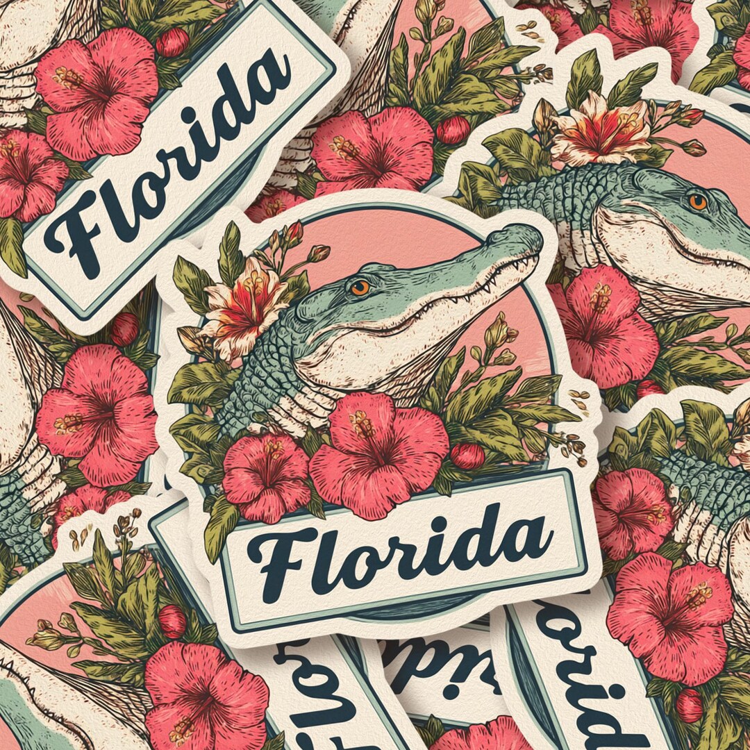 Bulk Florida Sticker USA Sticker Travel Stickers Gift for Traveler Gift ...
