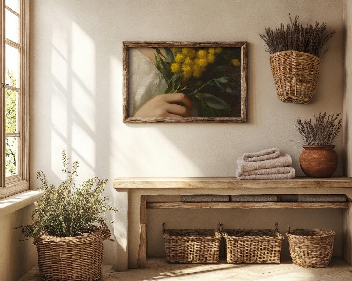 Cottagecore Wall Art for Cottage Wall Decor Spring Art Print Floral ...
