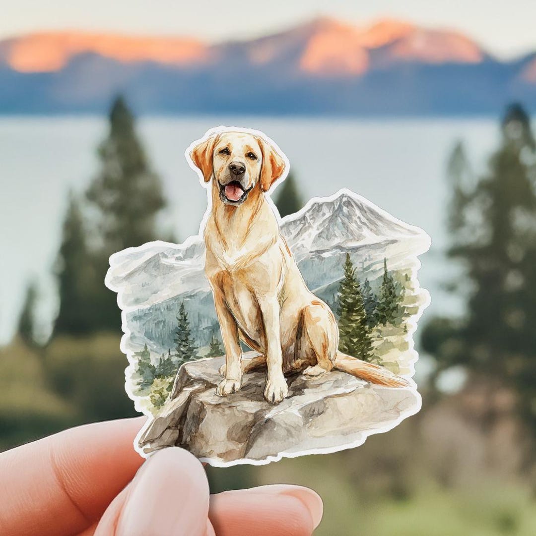 Bulk Stickers Yellow Labrador Retriever Sticker Gift for Labrador ...