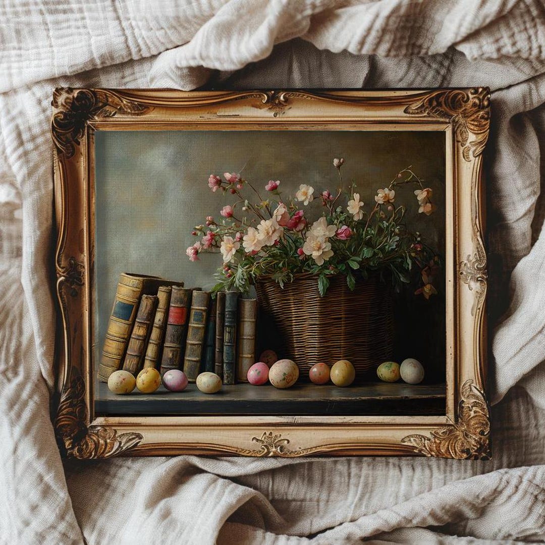 Rustic Easter Wall Art Cottagecore Easter Printable Wall Art for Easter ...