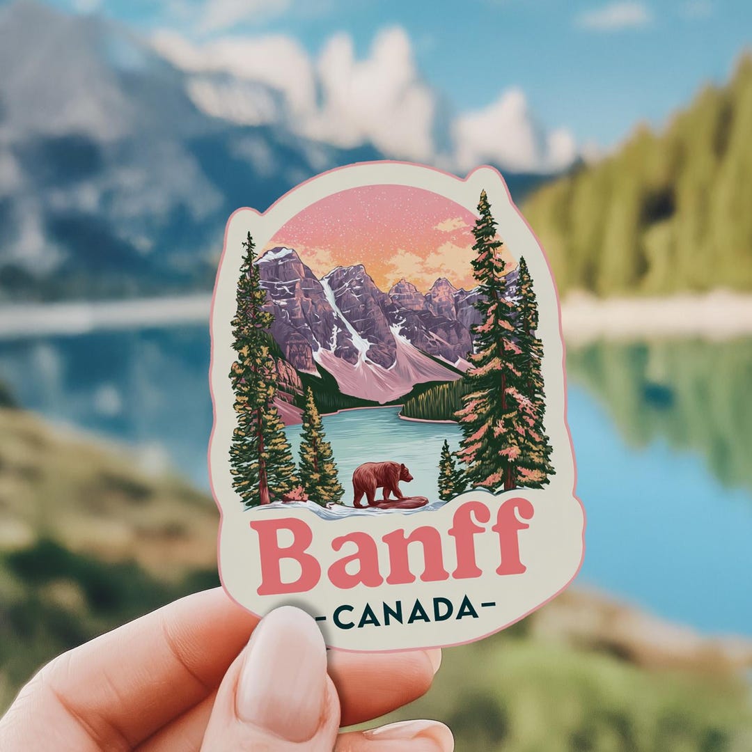 Bulk Banff Sticker Canada Sticker Travel Stickers Gift for Traveler ...
