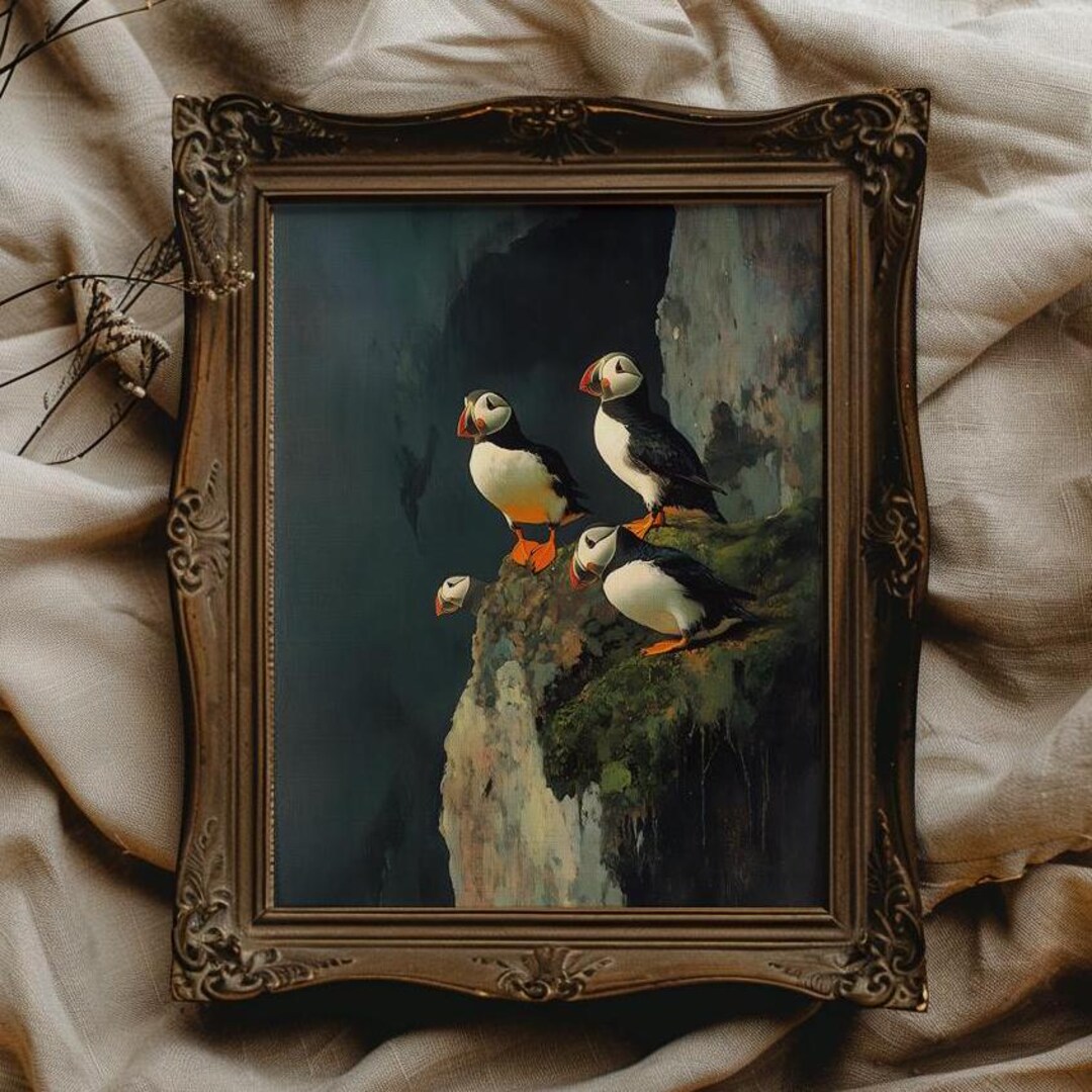 Puffin Printable Puffin Art Iceland Print Norway Art Gift for Puffin ...