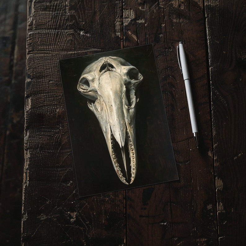 Humpback Whale Skull Print Whale Skull Painting Printable Dark Academia ...