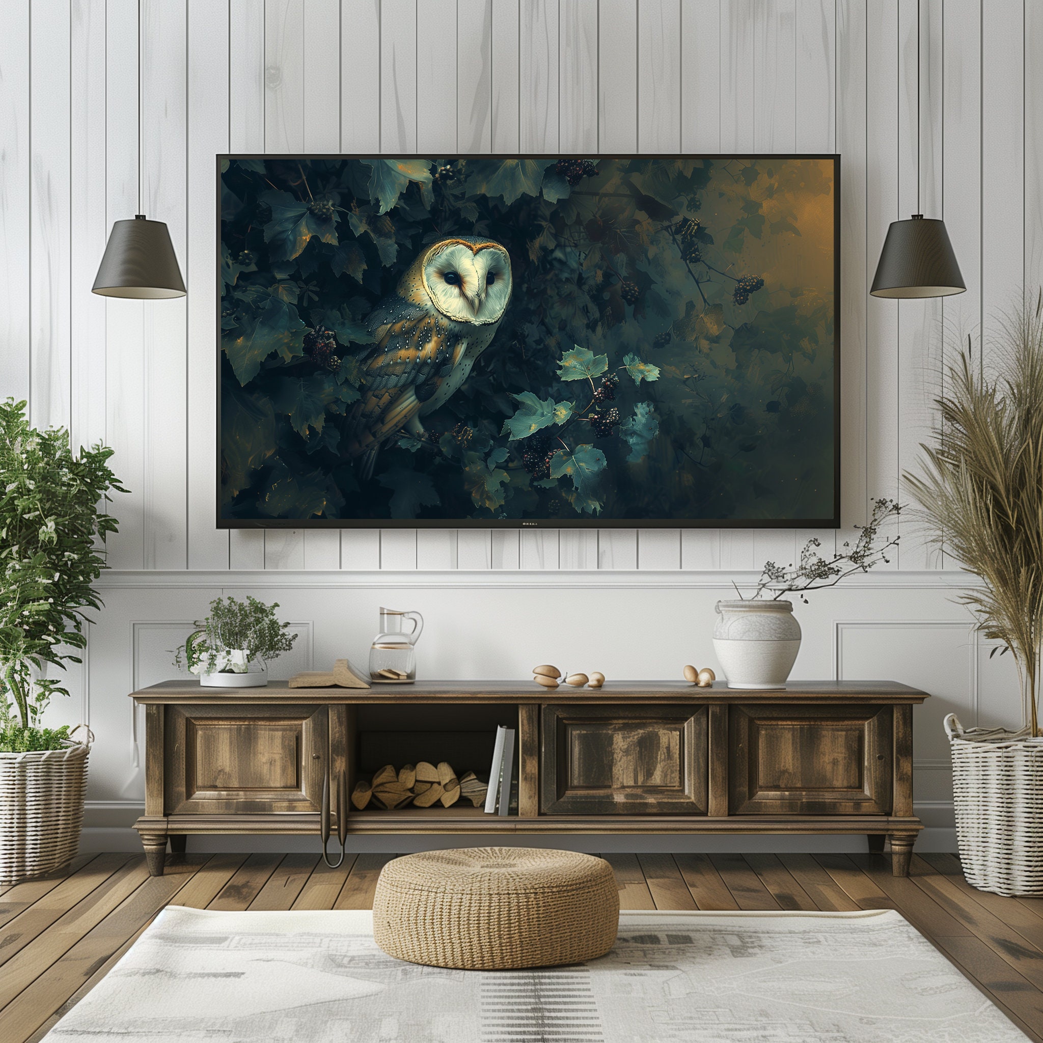 Owl Frame TV Art Download Downloadable Frame TV Art Samsung Frame TV ...