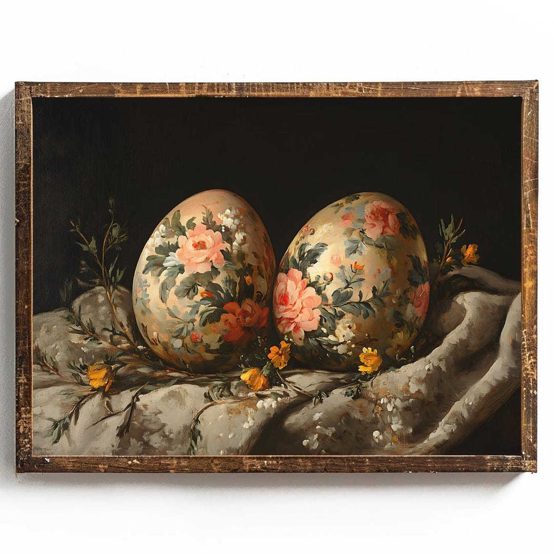 Dark Easter Wall Art Cottagecore Easter Decor Victorian Easter Art ...