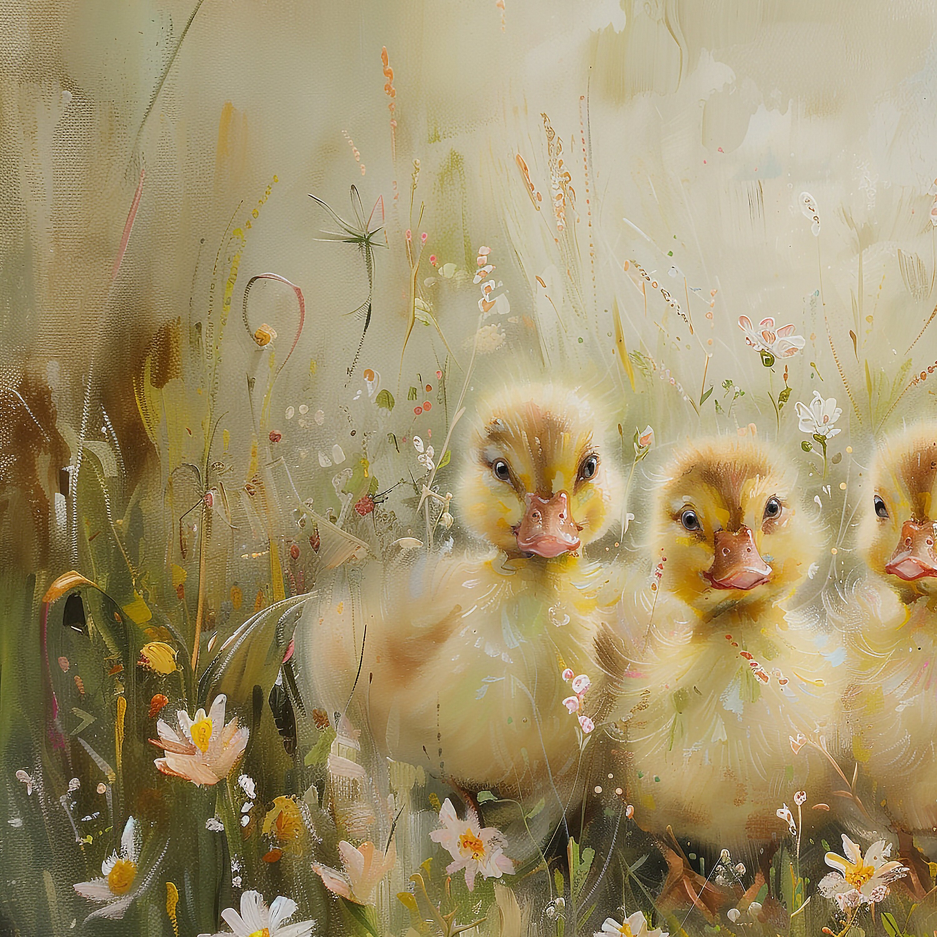 Cottagecore Easter Printable Baby Duck Wall Art for Nursery Farmhouse ...