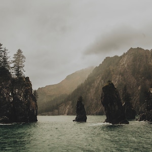Aialik Bay, Resurrection Bay, Kenai Fjords, Seward Alaska, Sea Stacks ...