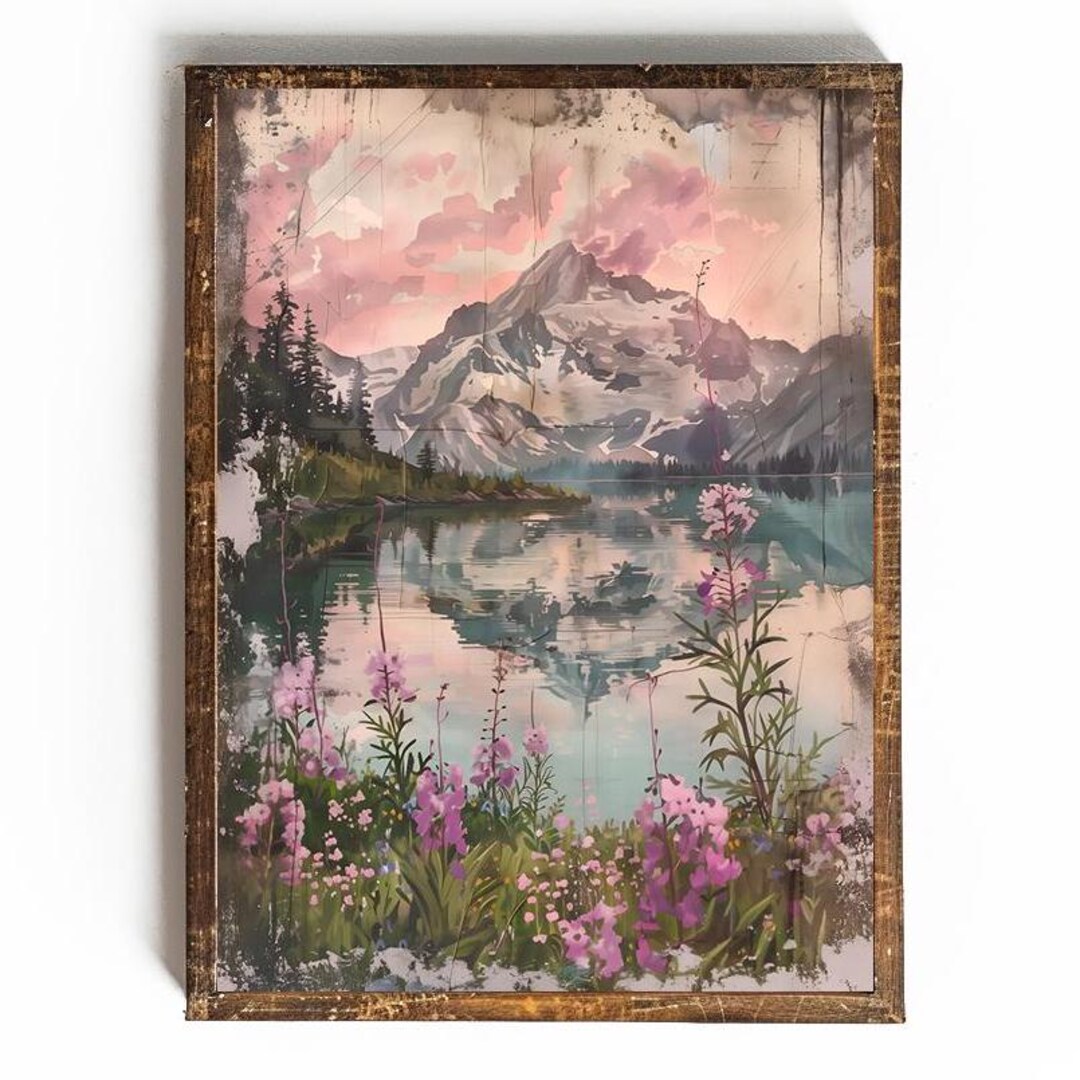 Washington State Printable Mt Baker Art Artist Point Washington Print ...