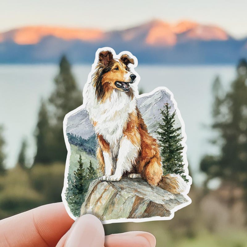 Rough Collie - Etsy