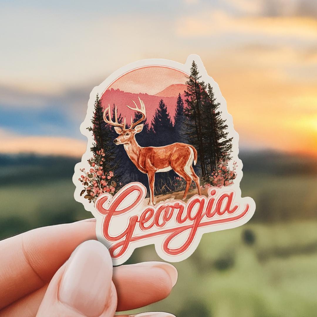 Georgia Sticker USA Sticker Travel Stickers Gift for Traveler Gift ...