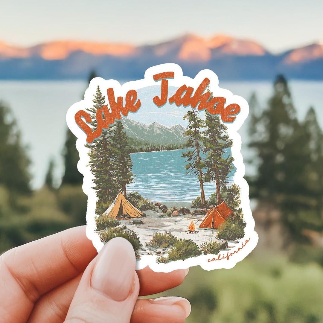 Lake Tahoe Sticker California Sticker USA Sticker Travel Stickers Gift ...