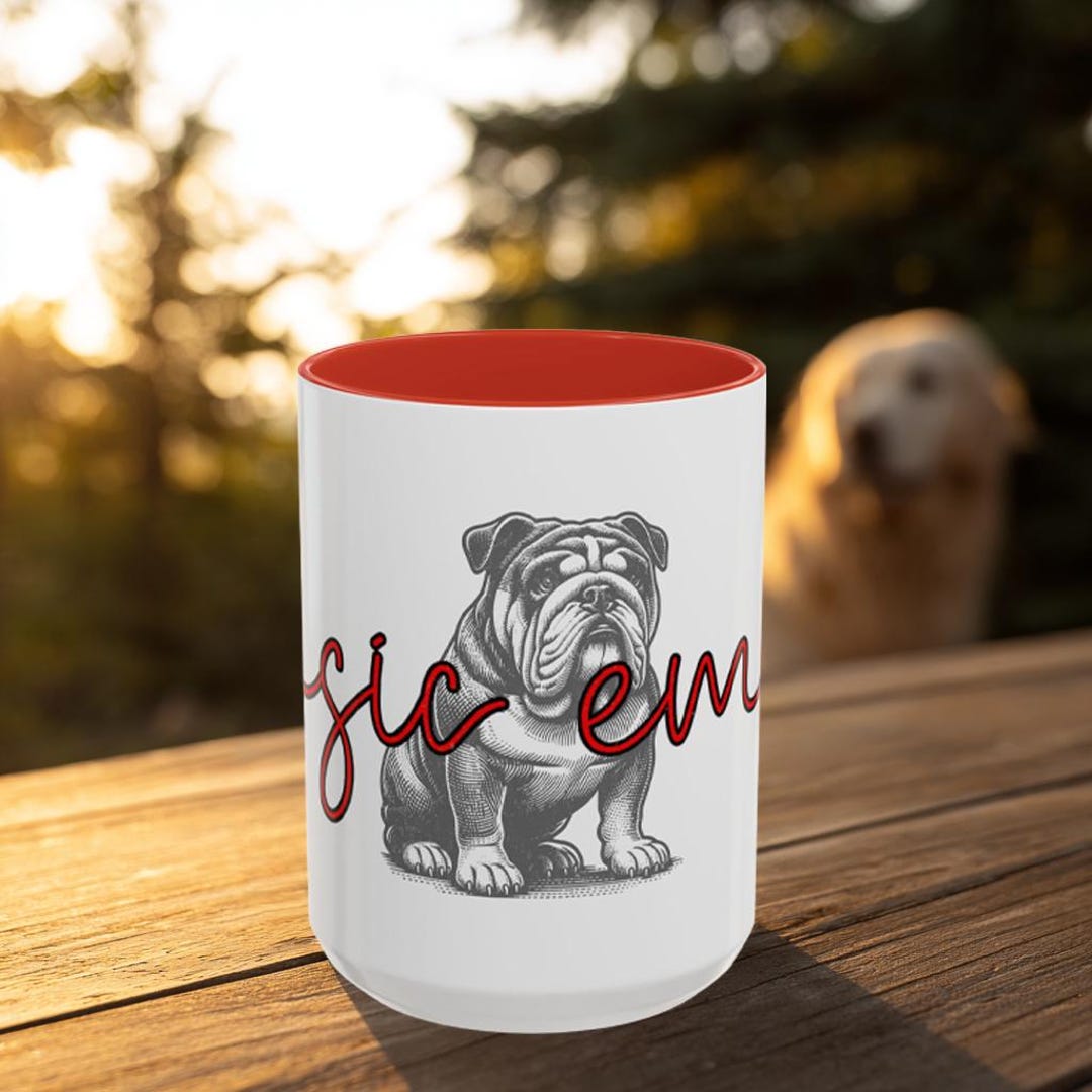 Georgia Bulldog Coffee Mug GA Bulldog Mug UGA Gift Sic Em Uga Coffee ...