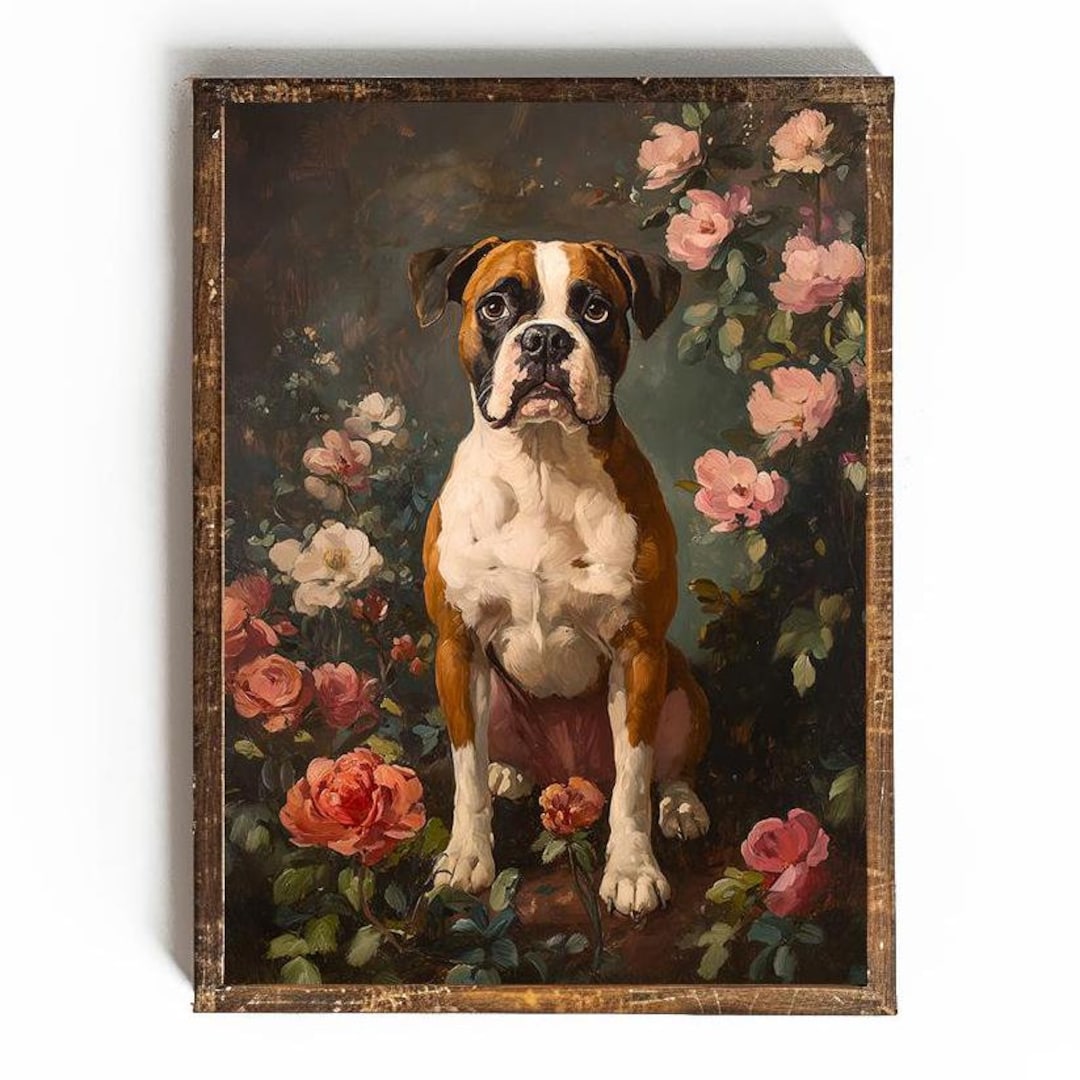 Boxer Printable Boxer Dog Wall Art for Boxer Owner Gift for Dog Mom ...