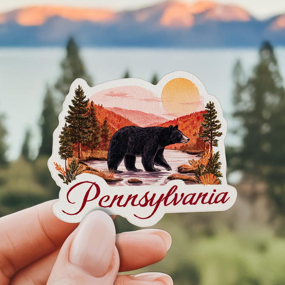 Pennsylvania Sticker USA Sticker Travel Stickers Gift for Traveler Gift ...