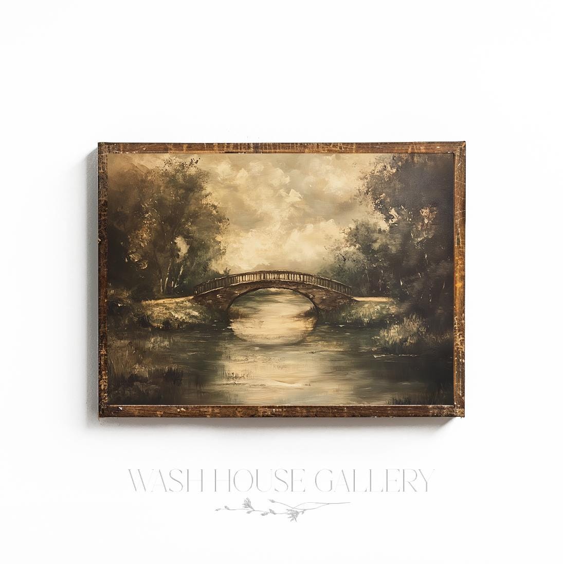 Vintage Bridge Printable Cottagecore Wall Art Dark Academia Decor for ...