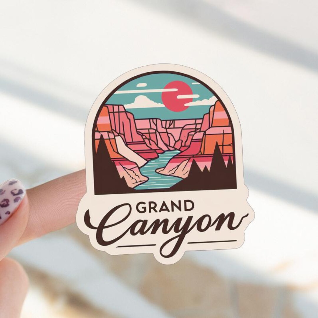 Grand Canyon Sticker Travel Stickers Gift for Traveler Gift Arizona ...