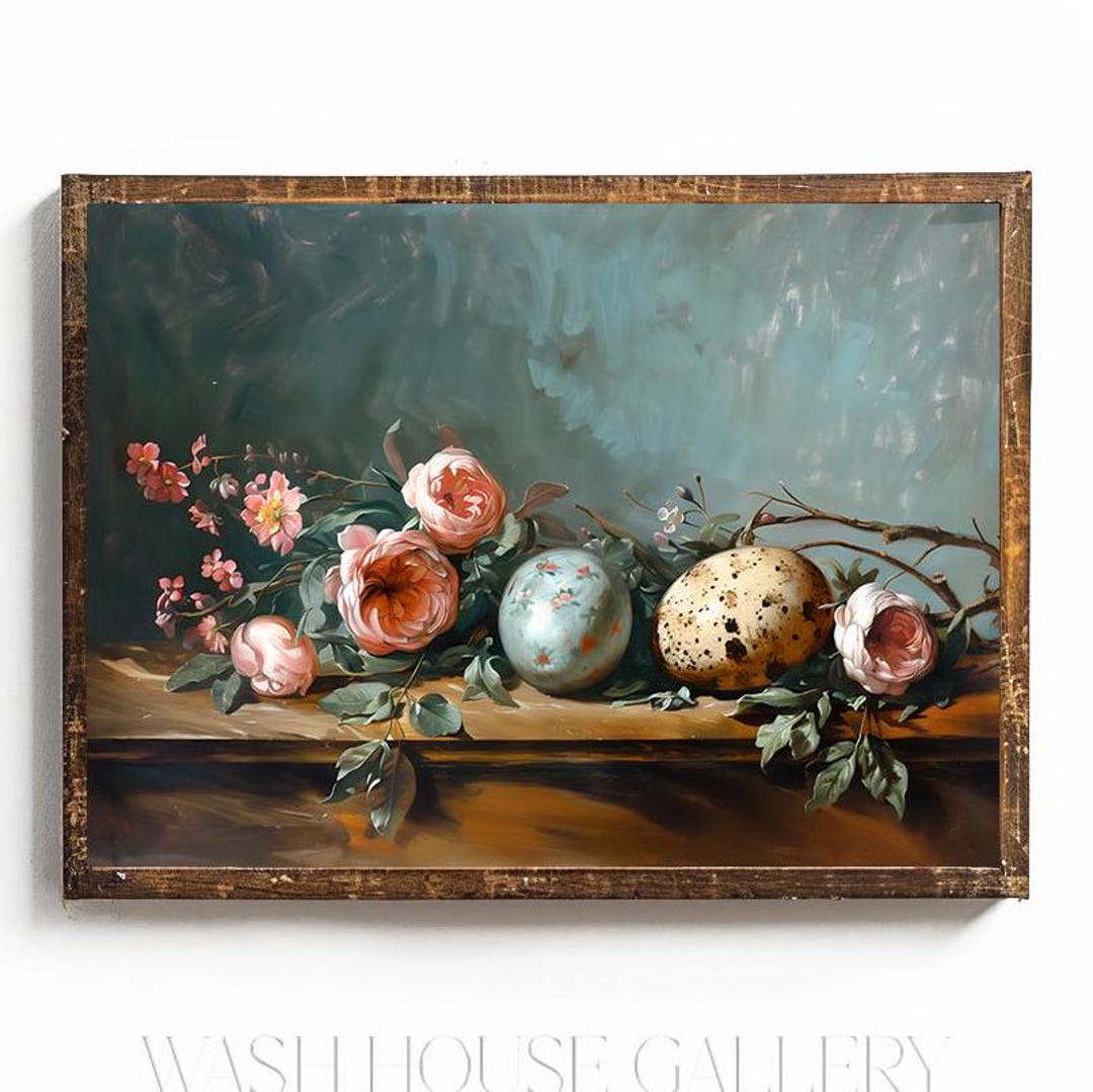 Easter Wall Art Cottagecore Easter Printable Easter Decor Vintage ...