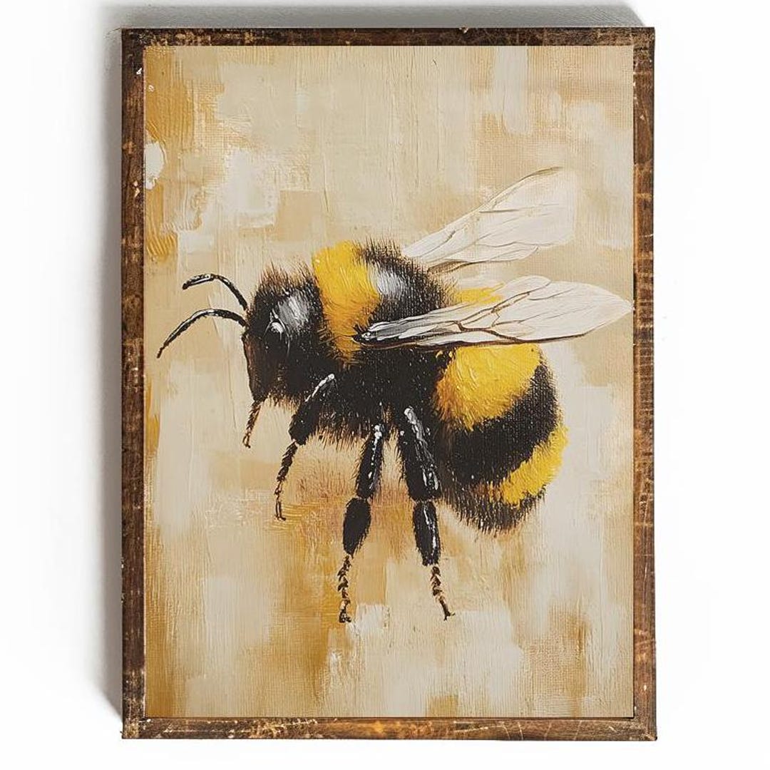 Cottagecore Bee Wall Art Honeybee Print Bumblebee Printable Bee Decor ...