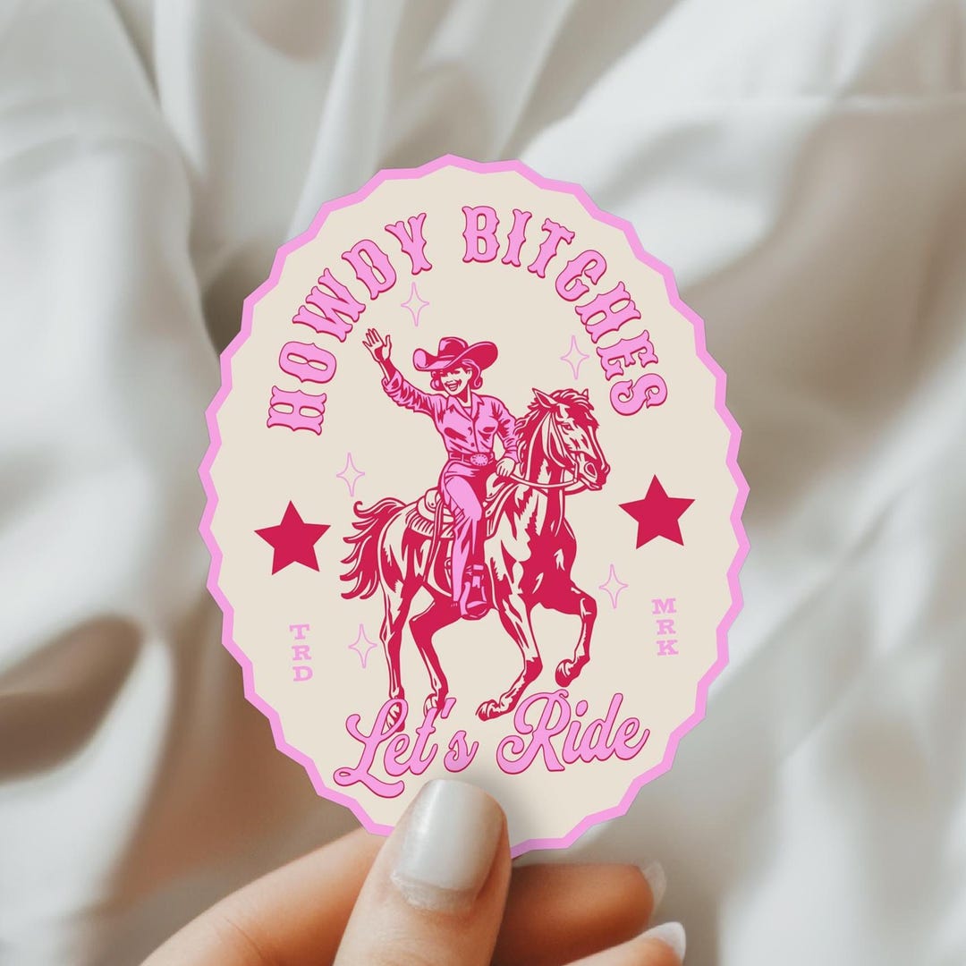 Funny Cowgirl Sticker Rodeo Queen Sticker for Rodeo Gift for Barrel ...